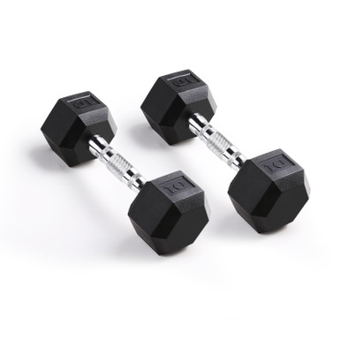 LIONSCOOL PVC Encased Hex Dumbbell in Pairs or Single, Premium Hand ...
