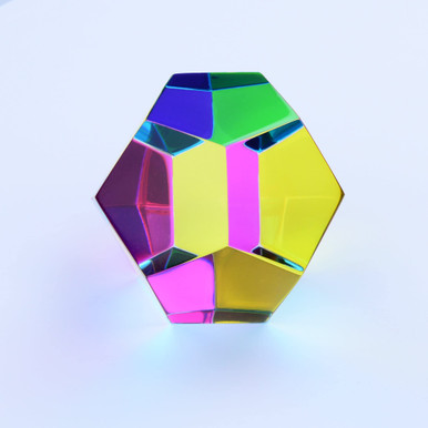 CMY Cubes The Mundus (50mm) - Cyan, Magenta & Yellow Polyhedron ...