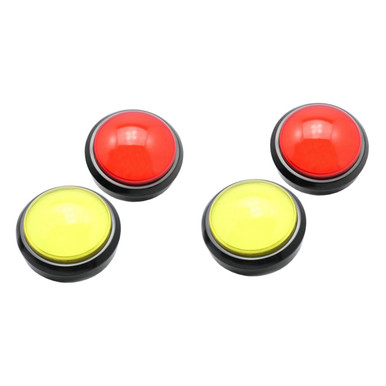 Toyvian 4 Pcs Round Button Wrong Answer Buzzer Kids Party Favor Buzzer ...
