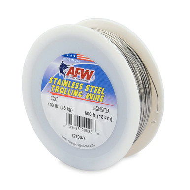 American Fishing Wire Stainless Steel Trolling Wire (Single Strand ...