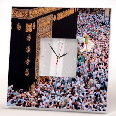 The Kaaba Holy Cube Mecca City Saudia Arabia Wall Clock Framed Mirror ...