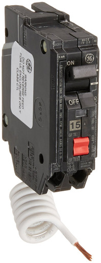 GE Energy Industrial Solutions 15 amps Ground Fault Single Pole Circuit ...
