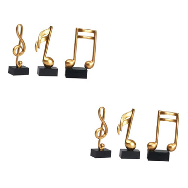 Garneck 6 pcs musical note decoration set Music Note Decor crystal ...