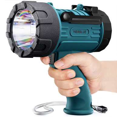 YIERBLUE Rechargeable Spotlight Flashlight with 1000,000 Lumen LED ...