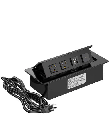 Pop Up Outlet with USB C PD 20W, Electrical Pop Up Box for Kitchen ...