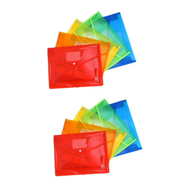 MAGICLULU 10 Pcs Accordian Folder Folders Clear Document Folder Storage ...