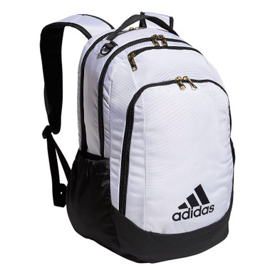 adidas Defender Team Sports Backpack, White/Black/Gold Metallic, One ...