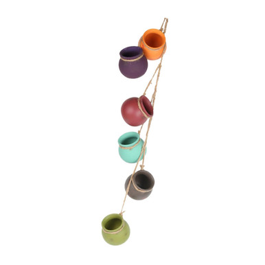 BESTOYARD Small Ceramic Planter Ceramic Hanging pots Hanging Mini ...