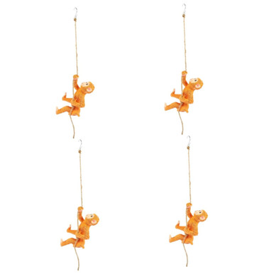 Happyyami 4 Sets Garden Monkey Pendant Cute Climbing Monkeys Garden ...