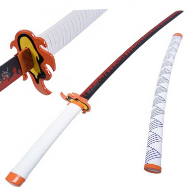 41" Metal Fantasy Samurai Sword Replica Flame Guard Sword ...