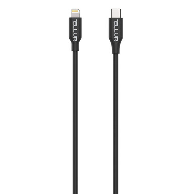 TELLUR Data Cable, Apple MFi Certified, Type C to Lightning, 1 m, Black ...