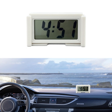 Augeny Mini Car Digital Clock, Adhesive Electronic Small Clock with ...