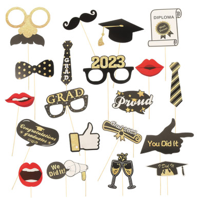 20pcs 2023 Graduation Photo Props Party Decor Graduation Season Prop ...