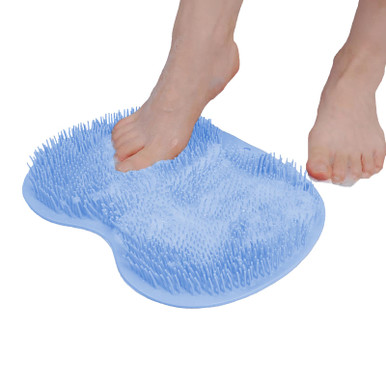 Shower Foot and Back Scrubber with Suction Cups,Wall Mounted Back ...