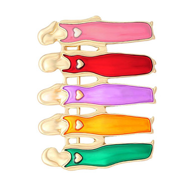 SOIMISS family enamel pin sister friendship brooch badge pin badges ...