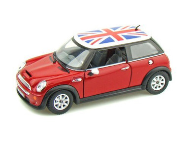 Kinsmart Mini Cooper S 5" 1:28 Scale Die Cast Metal Model Toy Car ...
