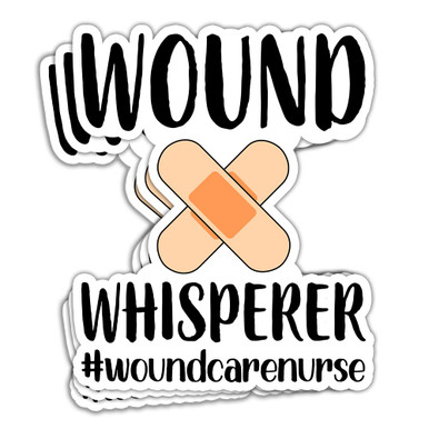 SUNHADO (3 Pcs) Wound Whisperer Sticker Wound Care Nurse Stickers Wound ...