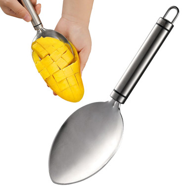 ZHUOMINGJIA Mango Slicer,Stainless Steel Mango Cutter Tool, Fruit Salad ...