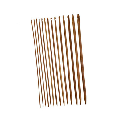 EXCEART 14pcs Afghan Crochet Hook Yarn Needle Bent Tip Large Crochet ...