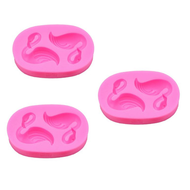 BESTOYARD 3pcs flamingo baking fondant owl silicone flamingo chocolate ...