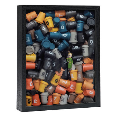 Kennmo Black Shadow Box Frame 8x10,MDF Wood with Plexiglass for Hot ...