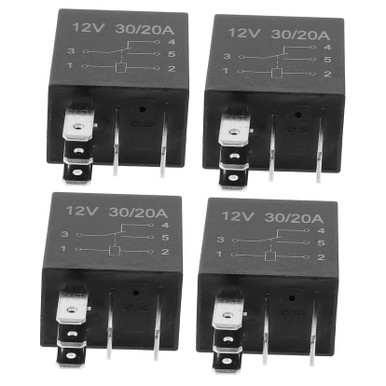 ERINGOGO 4pcs 5 Automotive Relay 12 Volt Relay Automotive Replacement ...