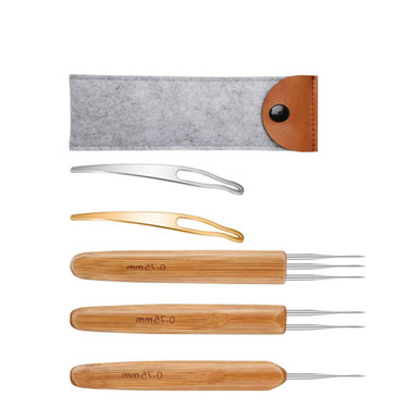 EXCEART Set Hair Locking Tool Interlocking Needle Dreadlock Crochet ...