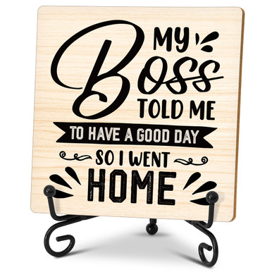 Coworker Gifts for Women Men, Home Office Desk Decor Wood Plaque with ...
