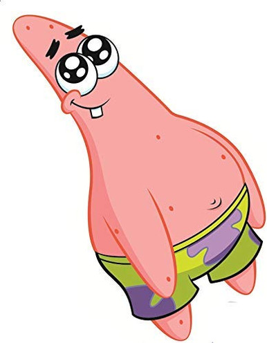 10 Inch Patrick Star Starfish Spongebob Squarepants Removable Peel Self ...