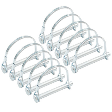 Kmitmuk 10 Pcs Wire Lock Pin, 5/16" x 2-3/4" Silver Carbon Steel ...