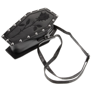 BESTOYARD Gothic Pu Leather Bag Coffin Shape Crossbody Bag Halloween ...