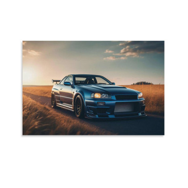 jdm car Canvas Wall Art Poster For Living Room Posters For Men Wall Art ...