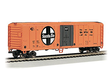 50' Steel Reefer Car - ATSF #56252 - HO Scale - Warehousesoverstock