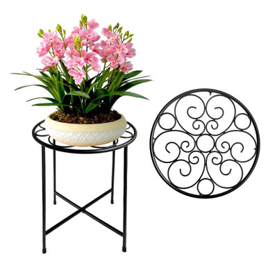 ZEECER Plant Stand, Round Plant Stands Indoor Outdoor, Retro Design 15 ...