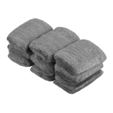 GLEAVI 27pcs Metal Pot Pan Brush Steel Wool Grade 0000 Steel Wool Steel ...