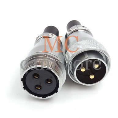 MCCAMSTORE WEIPU WS28 3pin High Voltage Power Cable Connector, 50A 500V ...