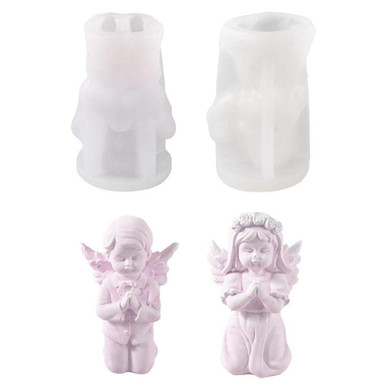 Grotera Cute Rose Angel Girl Decoration Mold Resin Epoxy Clay Crafts ...