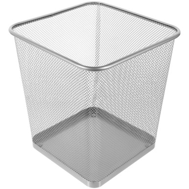 Luxshiny Garbage Can Trash Cans Outdoor Wire Trash Can Basket Rubbish ...
