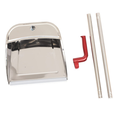 GRIRIW Garbage Shovel Metal Upright Dustpan Long Handle Dustpan Garden ...