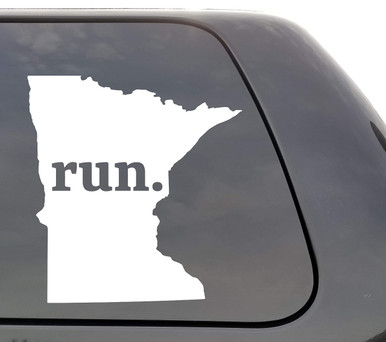 Minnesota Run Decal - Minnesota - MN Run Decal - State Running Decal ...