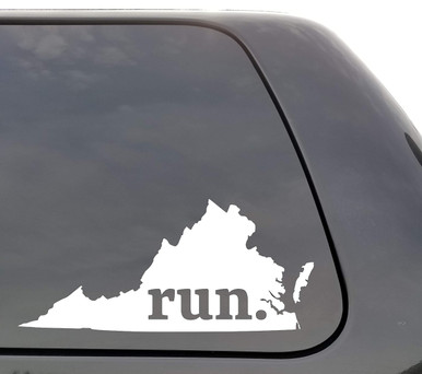 Virginia Run Decal - Virginia - VA Run Decal - State Running Decal ...