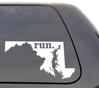 Maryland Run Decal - Maryland - MD Run Decal - State Running Decal ...