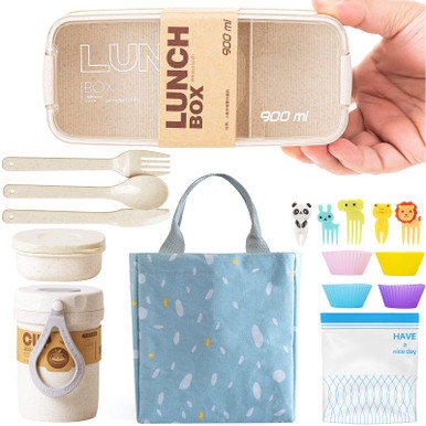 Bento Box Lunch Box Set for Adult Stackable 3 Layer Japanese ...