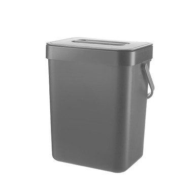 EKO Puro Mini Wall-Mounted Kitchen Trash Can with Lid, Food Waste Caddy ...
