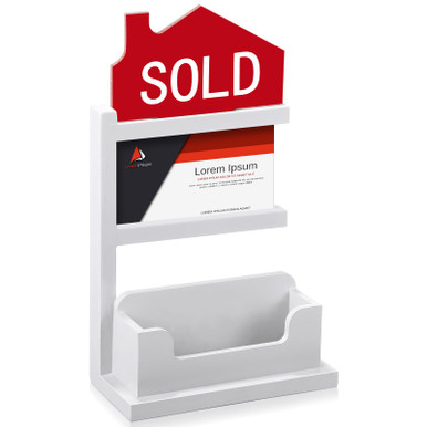 Real Estate Business Card Holder Display Wooden Real Estate Agent ...