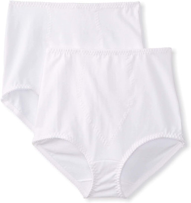 Bali womens Cotton Light Control Dfx037 2-pack shapewear briefs, White ...
