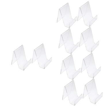 MAGICLULU 10 Pcs Acrylic Book Easel Clear Book Stand Clear Book Easel ...