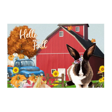 Hello Fall Words Letter Stickers Cute Harvest Truck Autumn Bunny Rabbit ...