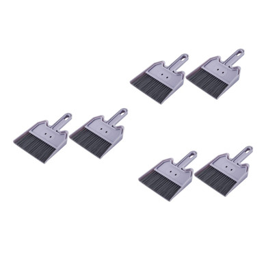 6 Sets Computer Keyboards Table Broom Mini Brush pan Tiny Broom Dustpan ...