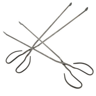 Veemoon 2pcs Tongs Barbecue Charcoal Clamp Firewood Log Grabber Trash ...